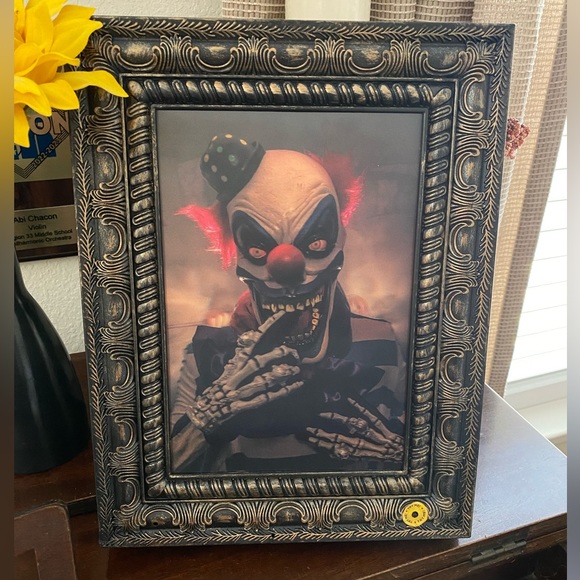 Holiday | Halloween Light Up 3d Photo Frame Clown Excellent Condition ...